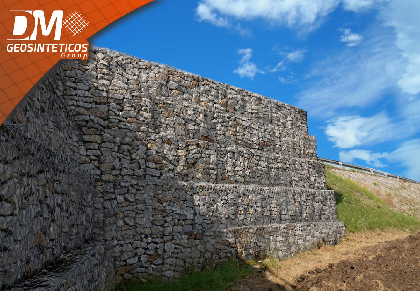 Muro De Gavión 3x1x1 Dm Geosintéticos