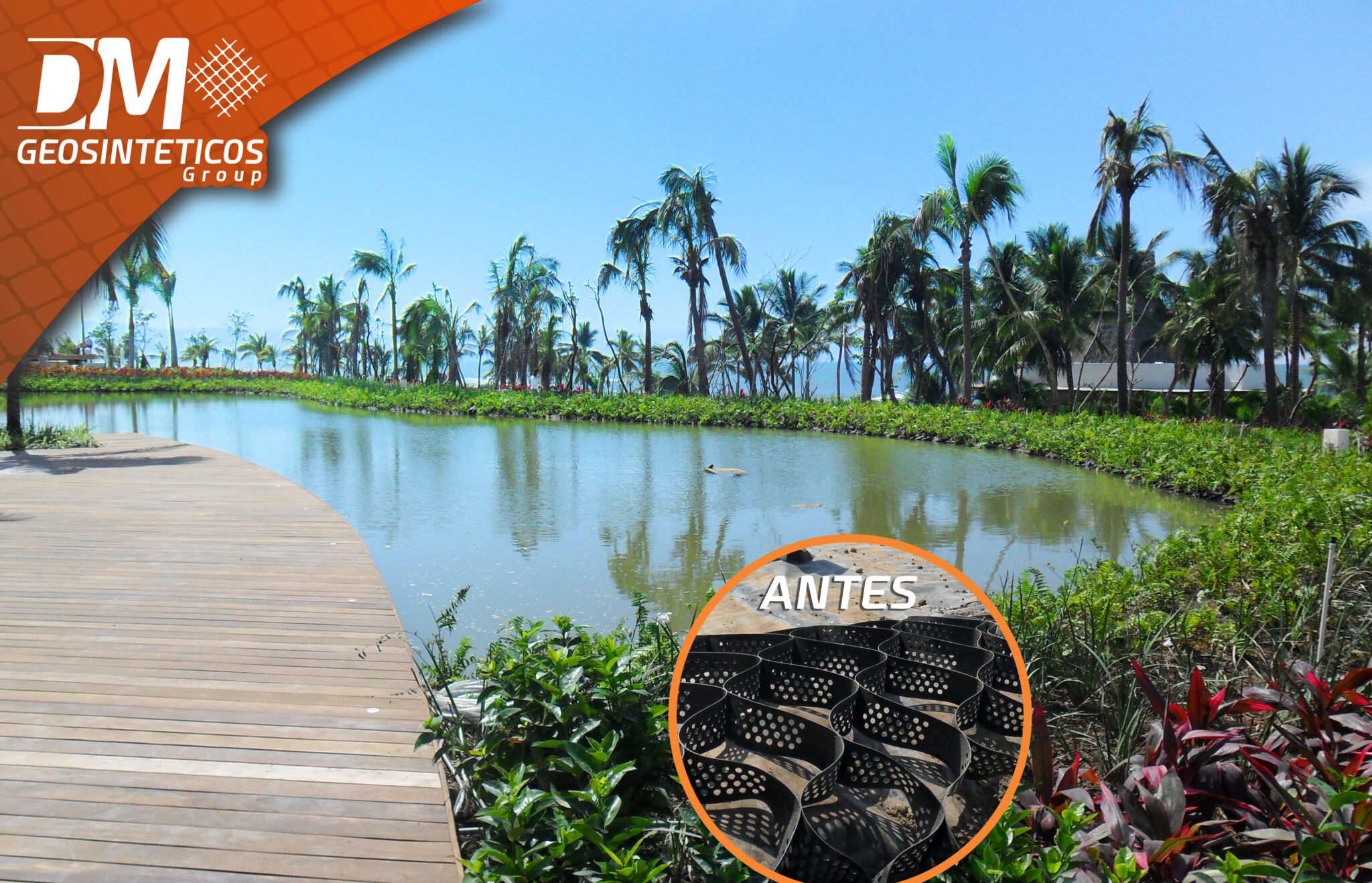 Geoceldas para decoración en arquitectura moderna - DM Geosintéticos