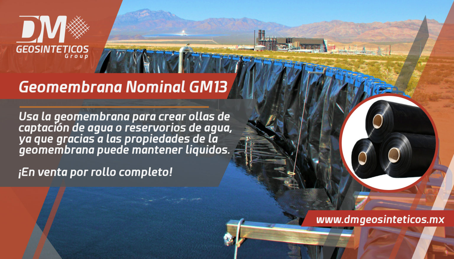 ¡Geomembrana Nominal GM13 Para la construcción de ollas de captación de ...