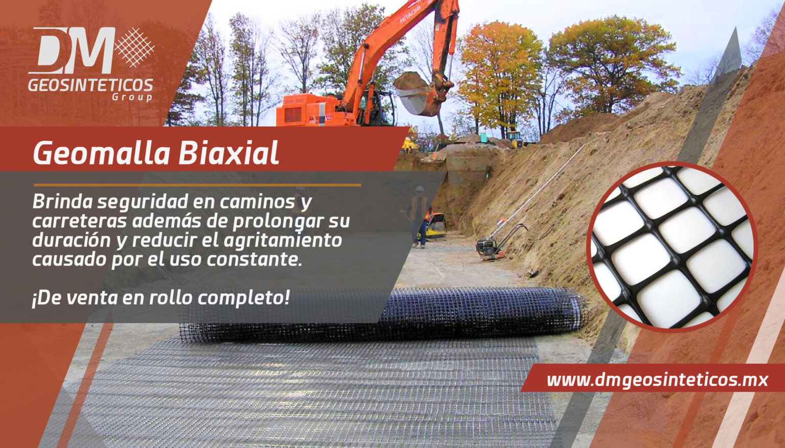 Utiliza la Geomalla Biaxial para prolongar la vida de los suelos blandos
