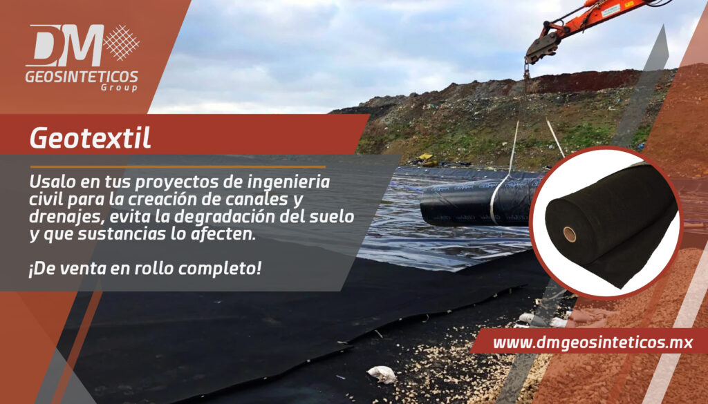 ¡Utiliza en tus proyectos Geotextil PP para separación de materiales!