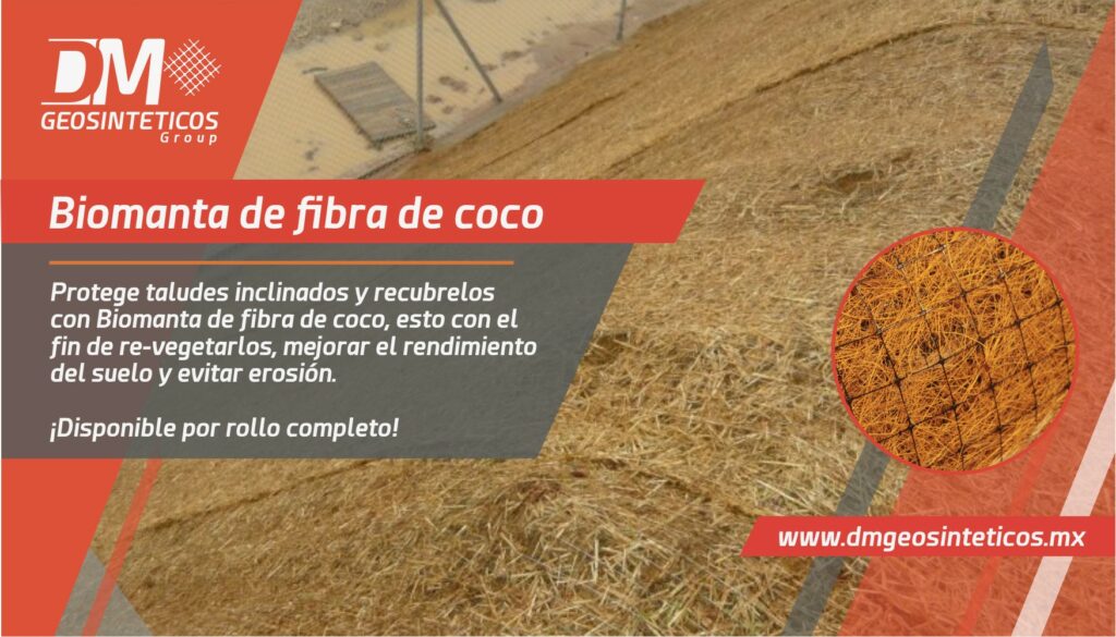 ¡Biomanta de fibra de coco para control de la erosión, la alternativa ...