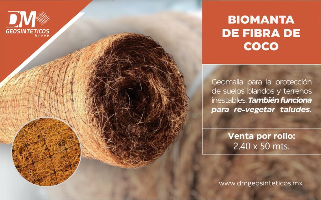 La Biomanta de fibra de coco para control de la erosión está ...