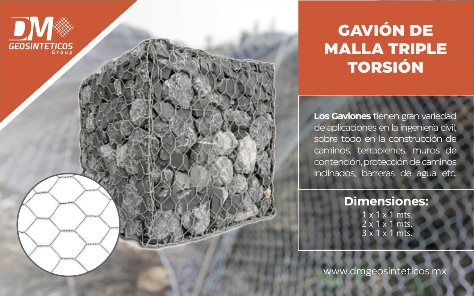 Gaviones con malla triple torsión ¡Disponibles en distintas medidas ...