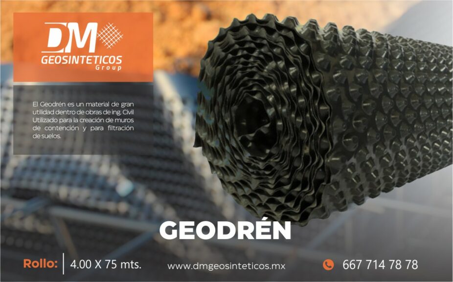 Instalación de Geodren en Obras Civiles - DM Geosintéticos