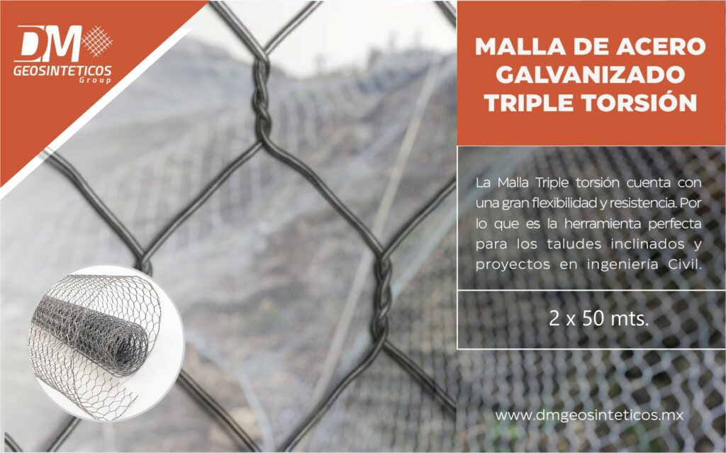 Malla Triple Torsión: Reforzando Taludes con DM Geosintéticos para una ...